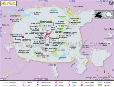 Minsk Map Minsk City Map