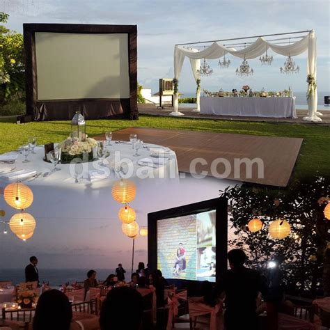 Screen Projector Screen Plus Rigging 200 Inch • Sound System Rental