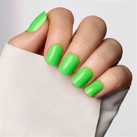 Totally Lime Square Switch Nails