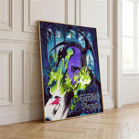 Sleeping Beauty Poster Disney Princess Wall Art Aurora Print