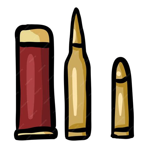 Icono De Doodle Dibujado A Mano De Las Balas Vector Premium