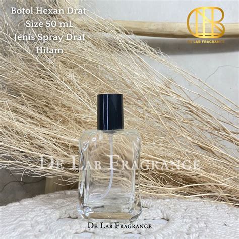 Jual Botol Parfum Hexan Drat 50 Ml Tutup Hitam Botol Parfum Isi Ulang