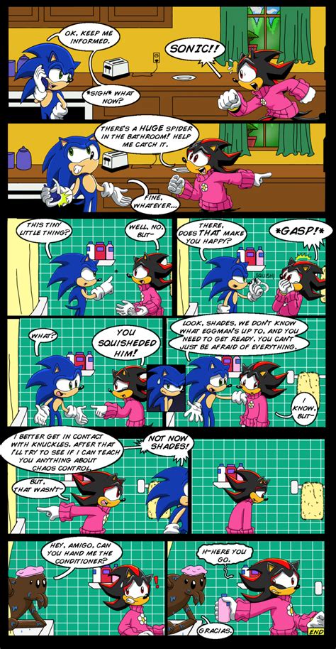 Page 26 Spider In The Shower Sonic Sonic And Shadow Sonic Funny