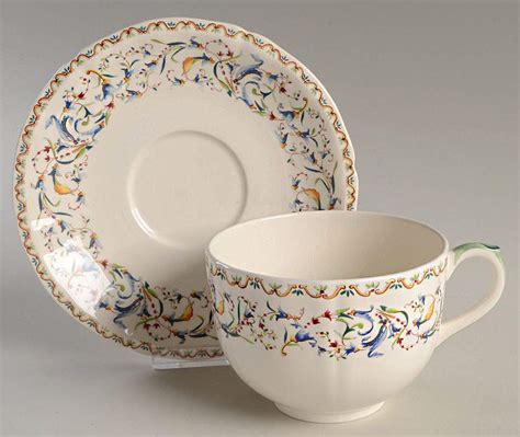 Toscana Jumbo Cup And Saucer Set By Faiencerie De Gien Replacements Ltd