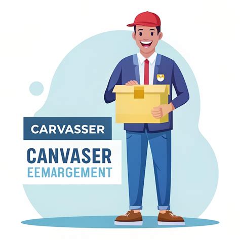 Canvasser Flat Vector Character Illustration Premium Ai Generated Image