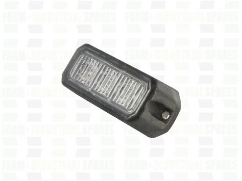 Led Warning Light 9w 3led 12 24v White Farm And Industrial Spares