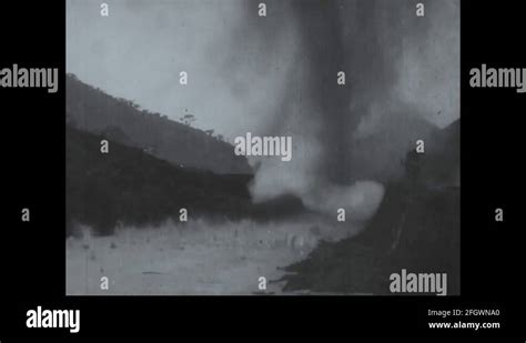 Panama Canal Explosion Beside The Canal Stock Video Footage Alamy