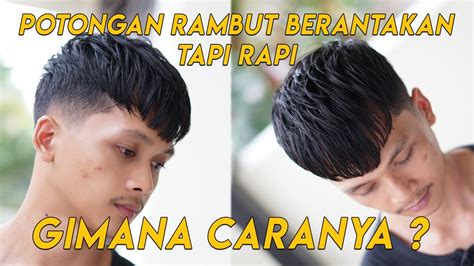 Gaya Rambut Pendek Pria Poni Rata Jan Lee