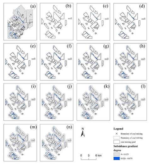 A Subsidence Gradient In The Entire Coal Mining Area B To N