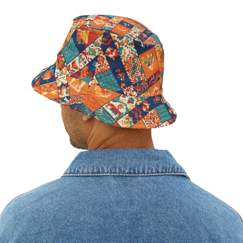 Bucket Hat Pixel Hat Pixelated Hat Unique Bucket Hat Trendy Bucket Hat Rave Bucket Hat
