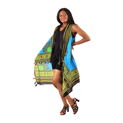 Set Of 4 Tassled Traditional Print Sarongs Africa Imports