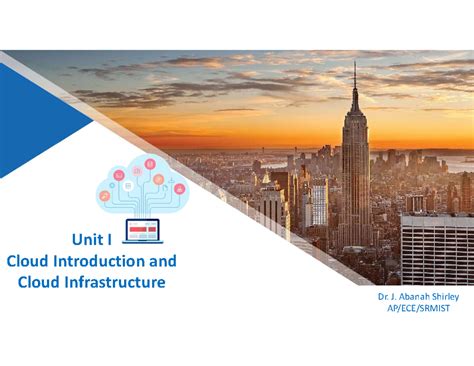 Unit 1 Cloud Computing Introduction Infrastructure And Applications