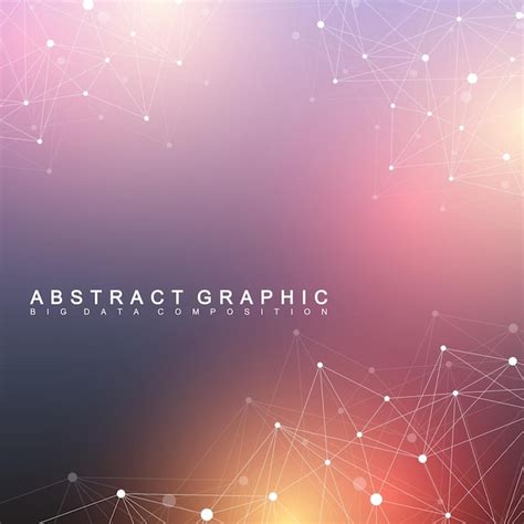 Premium Vector Big Data Visualization Background Communication