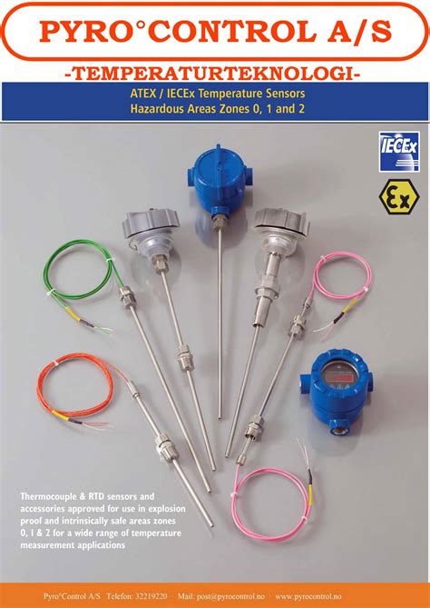 01 Pyro Atex Iecex Temperature Sensors Hazardous Areas Zones 0 1