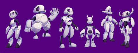 Cartoon Robot Character Digital Mascot 60571023 Vector Art At Vecteezy