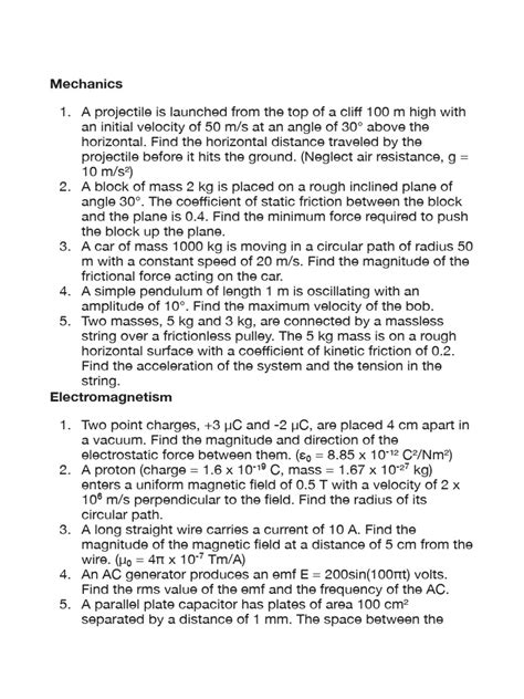 Neet 2025 Physics Questions Pdf Gases Force