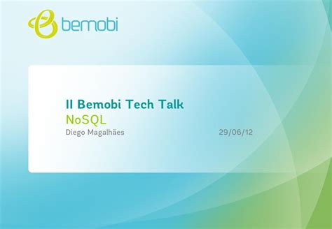 Nosql Speaker Deck
