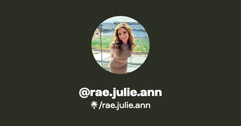 Raejulieann Instagram Tiktok Linktree
