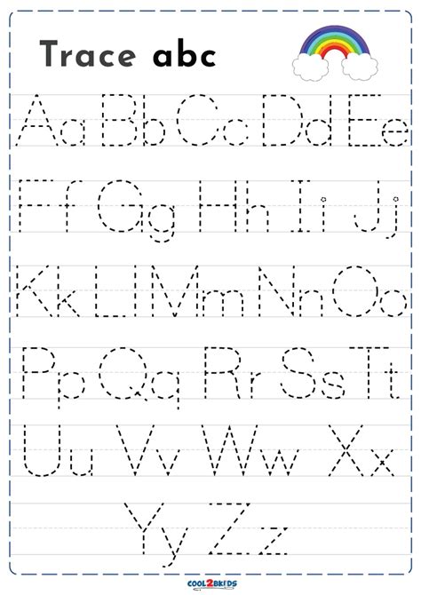 Free Printable Traceable Abc Worksheets A Fun And Educational Resource