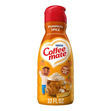 Pumpkin Spice Flavored Liquid Creamer 32 Fl Oz Official Coffee Mate®