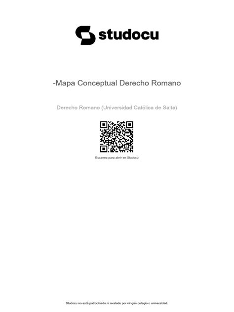 Mapa Conceptual Derecho Romano Pdf Freedman Ley Romana
