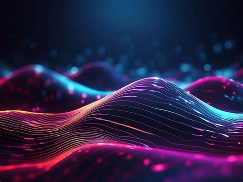Premium Photo Abstract Technology Background With Lines And Dots