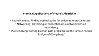Fleurys Algorithm Graph Theory Presentation Pptx