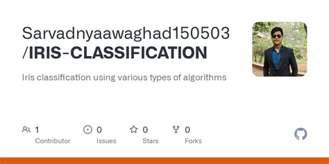 Github Sarvadnyaawaghad150503iris Classification Iris