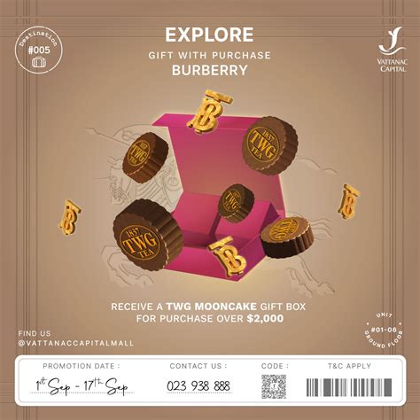 Burberry Free Mooncake T Box Upon Purchase Vattanac Capital