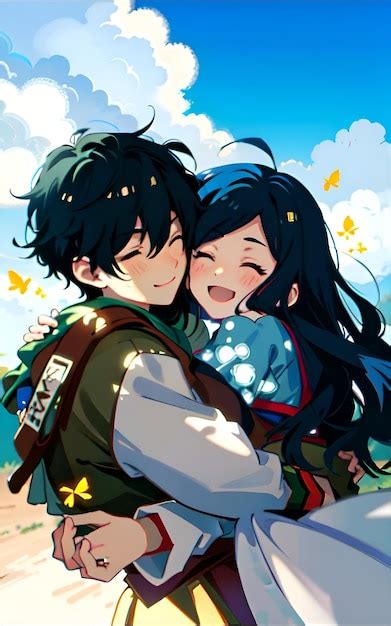 Premium Ai Image Cute Couples