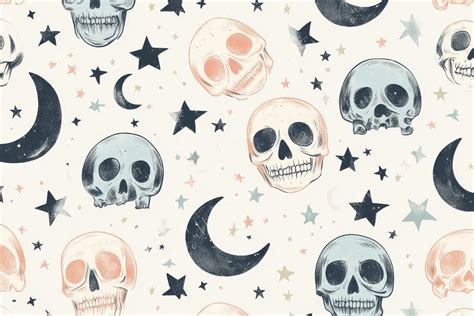 Skulls And Stars Pattern Graphic By Sun Sublimation · Creative Fabrica