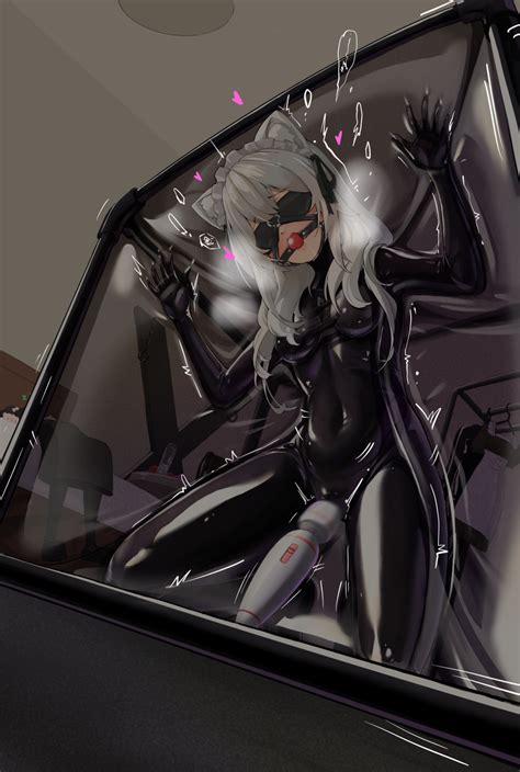 Rule 34 Absurdres Animal Ear Fluff Animal Ears Ball Gag Blindfold