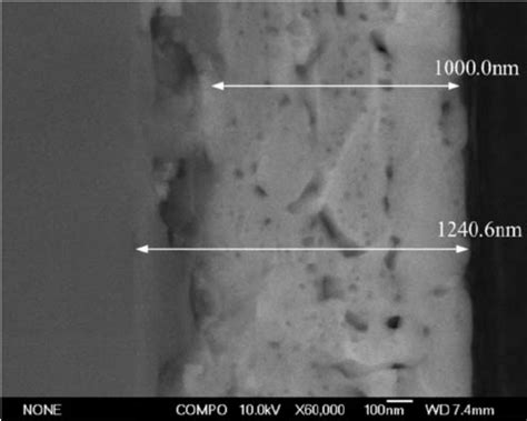 Sem Image Of The Cross Sectional Pzt Ybco Lao Thin Film Download Scientific Diagram