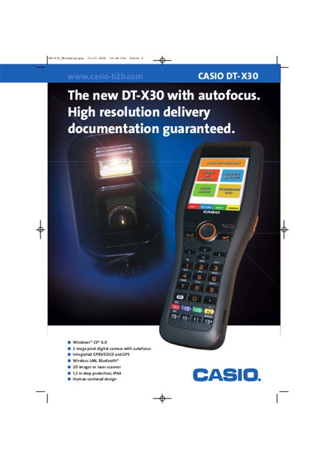 CASIO DT X User Manual