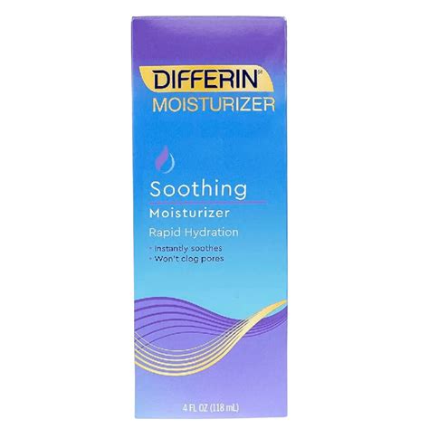 Differin Soothing Moisturizer 118ml Hydrating And Lightweight Formula