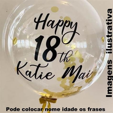 Balão Bubble 24 Polegadas Confete Shopee Brasil