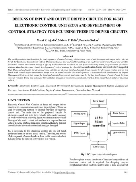 Pdf Designs Of Input And Output Driver Circuits For 16 Bit Electronic