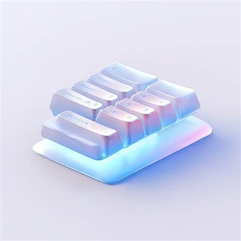 Icon Of Keyboard Glossy Glass Style Stock Illustration Illustration