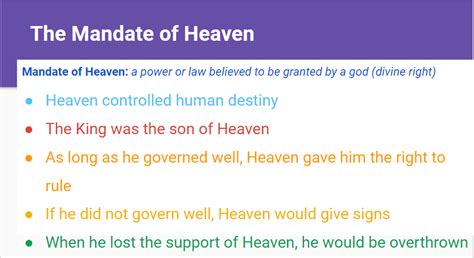 Mandate Of Heaven Example