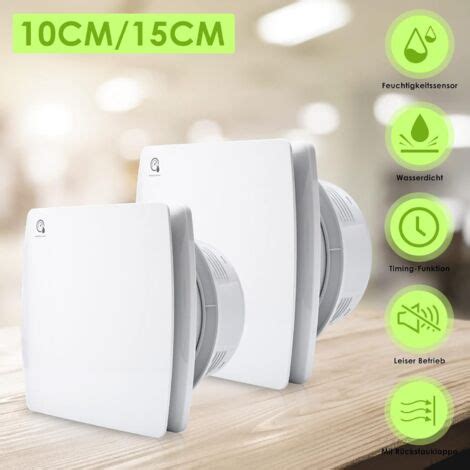 Ventilatore Estrattore Aria Ø100mm Ventilatore Di Scarico Con Sensore