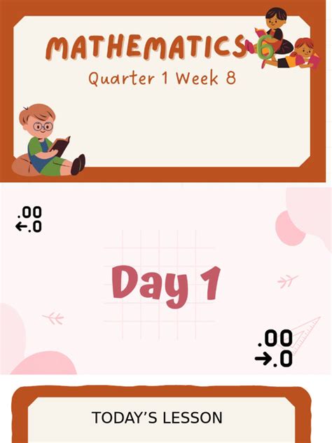 Math 6 Q1 Week 8 Pdf Odds Decimal