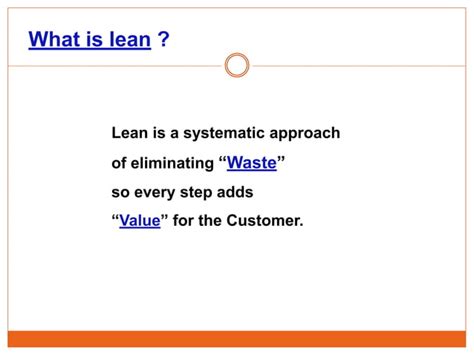 the 5 lean principles pptx