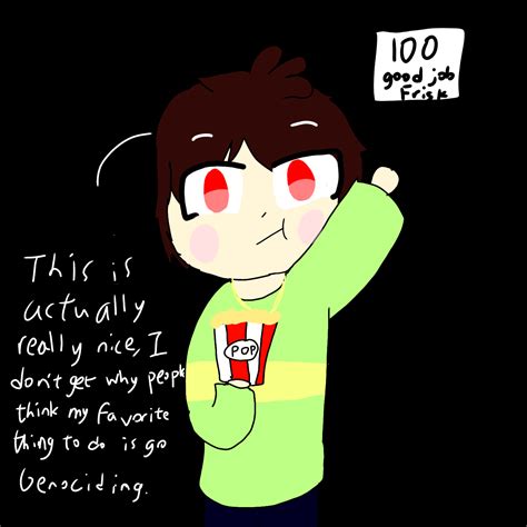 Chara On A Pacifist Run Rundertale