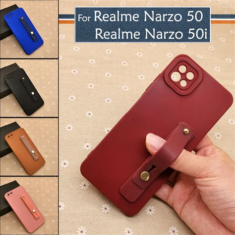 Realme Narzo 50 Realme Narzo 50i Plain Diy Ring I Ring Back Silicone