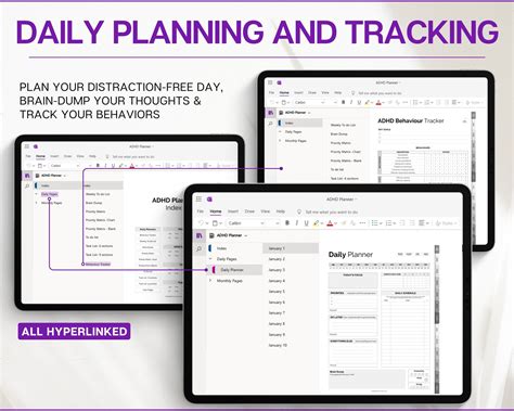 Adhd Onenote Digital Planner Your Planner For Neurodivergent Adults