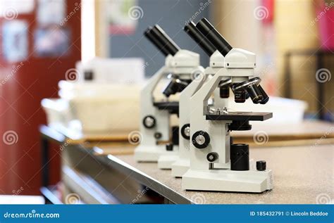 Scientific Equipment And Tools Microscope Magnifying Stock Image
