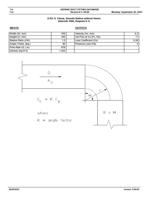 Ashrae Duct Fitting Database Pdf