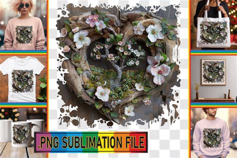 Heartfelt Hues Heart Printable Frame Sublimation 3814177