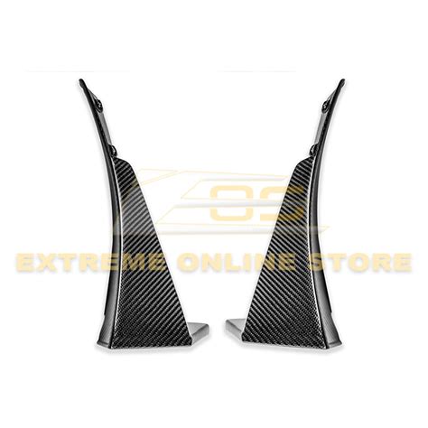 Eos Stage 3 Front Winglets Carbon Fiber C7 Corvette Splitter 085 Bkcf