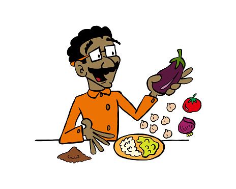 Hidangan Vegan Terong Kaviar Bengum Bartha Ilustrasi Stok Unduh